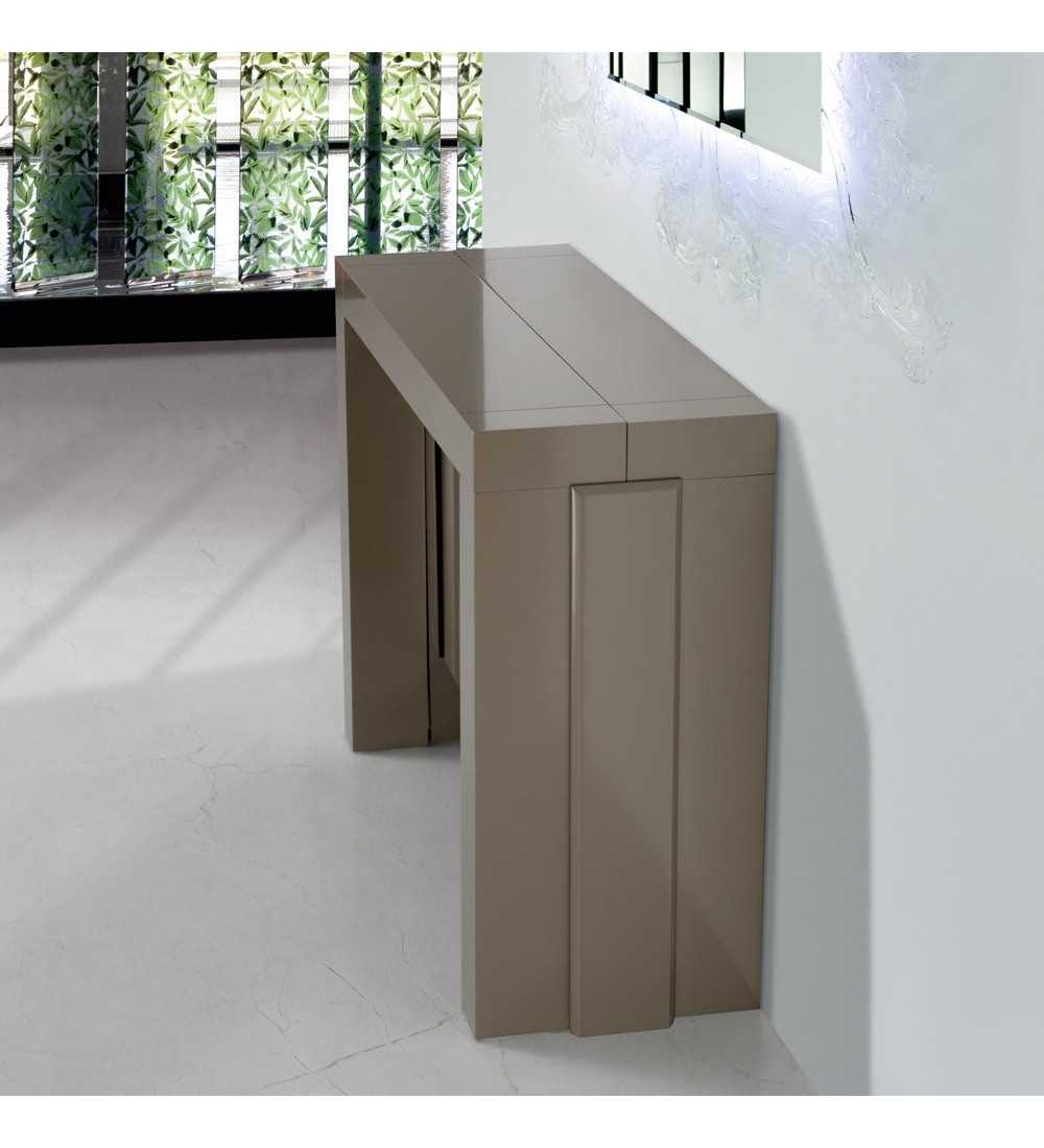 Console Extensible allonges incorporées, bois ou laque INTEGRABLE